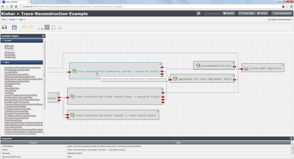 Screenshot Analysis Editor | Kieker